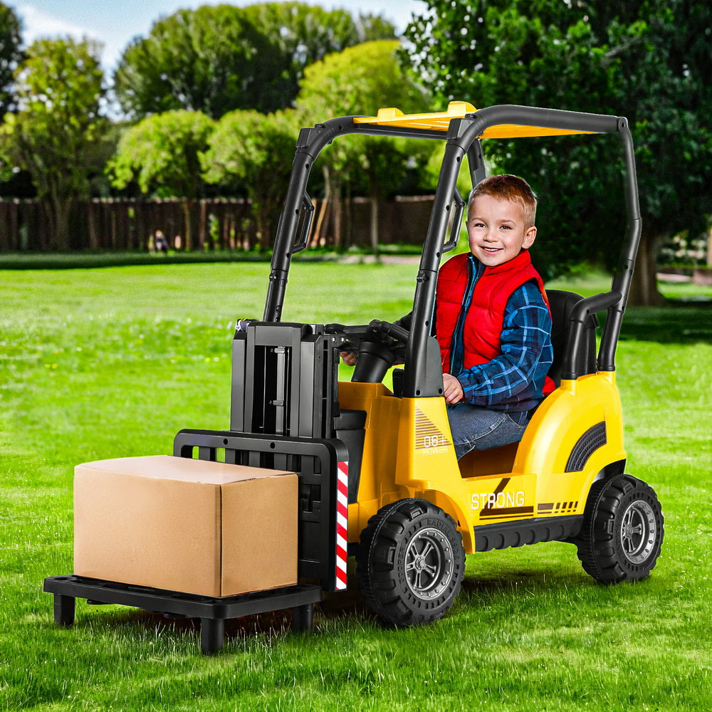 Kids Electric Ride-On Forklift – 12V Loader with Remote Control ...