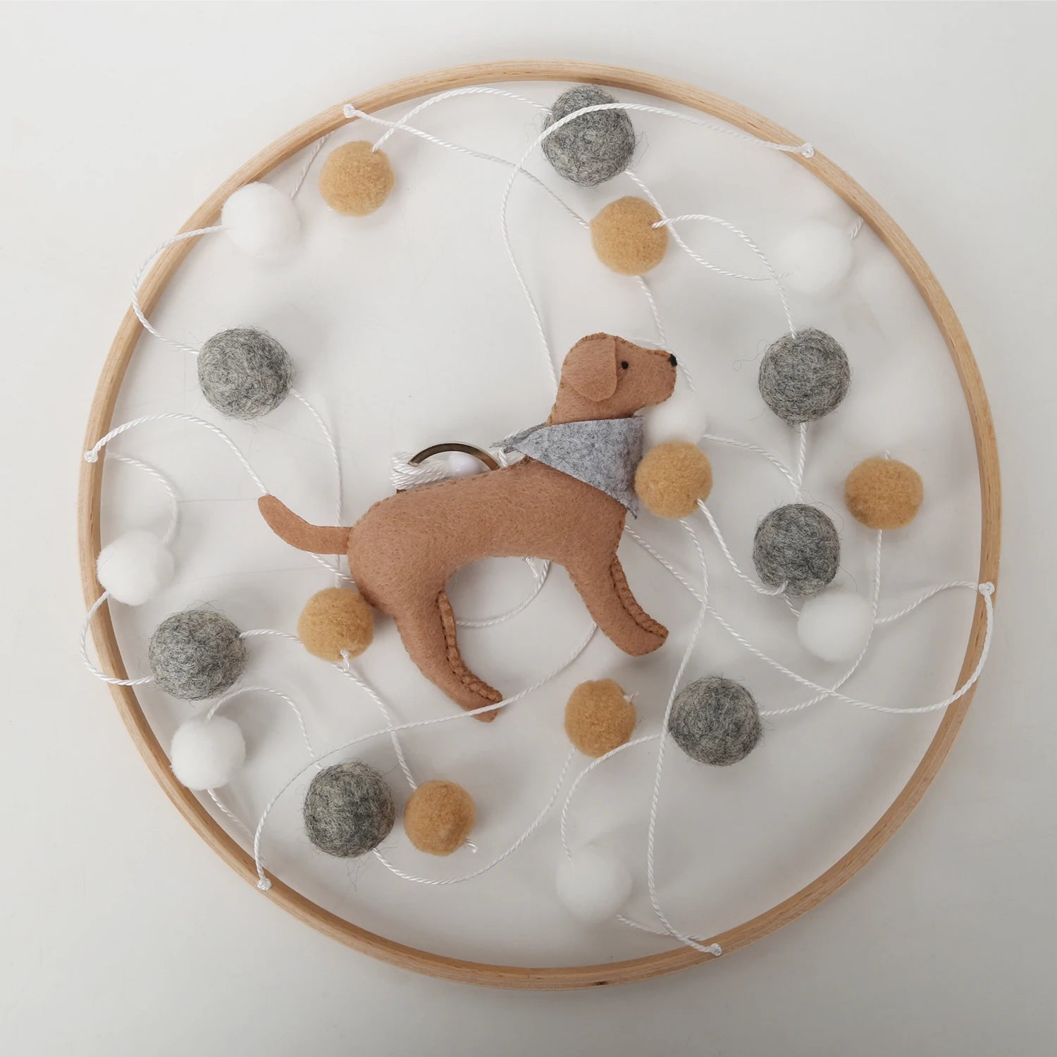Dog Baby Mobile – Labrador Puppy Nursery Decor | Felt Golden Retriever ...
