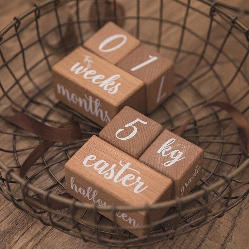 Keepsake Milestone Blocks – Baby Stork