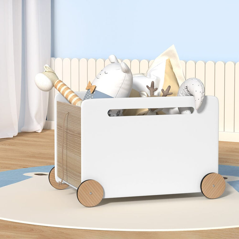 Rolling Keezi Kids Toy Box: Easy Storage Solution for Playful Rooms ...