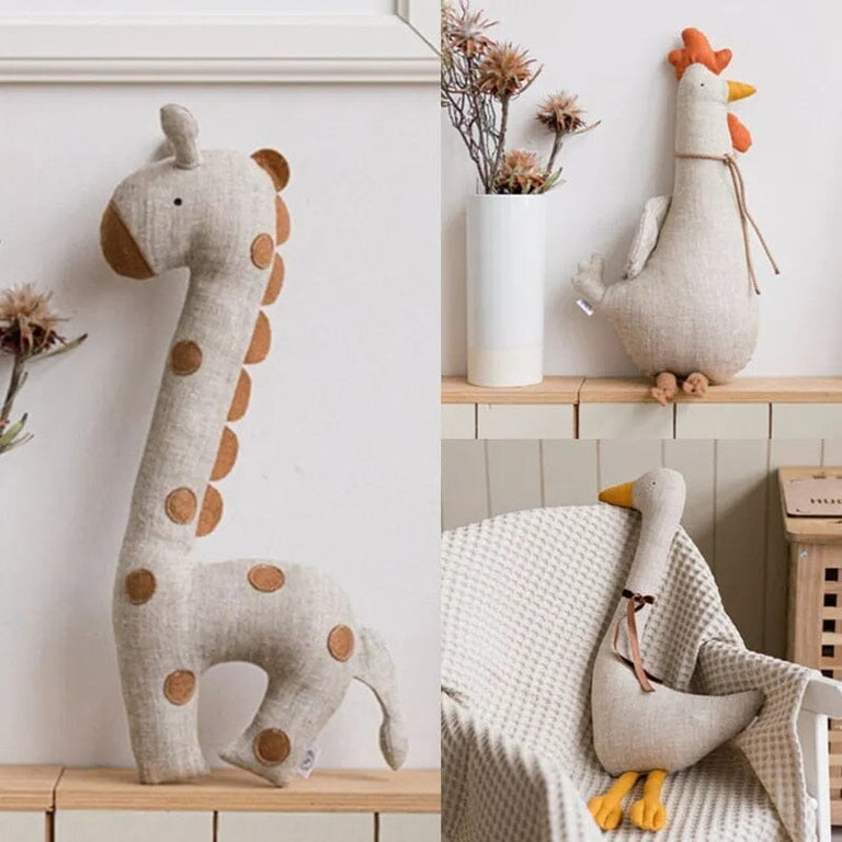 Nordic Inspired Goose Soft Toy – Baby Stork