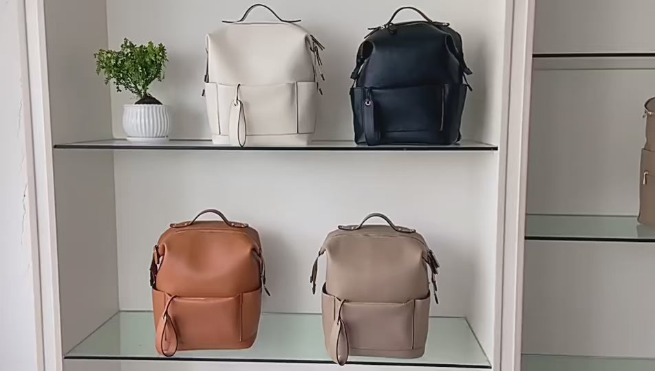 Eco-Friendly Vegan Leather Nappy Backpack | Stylish & Sustainable ...