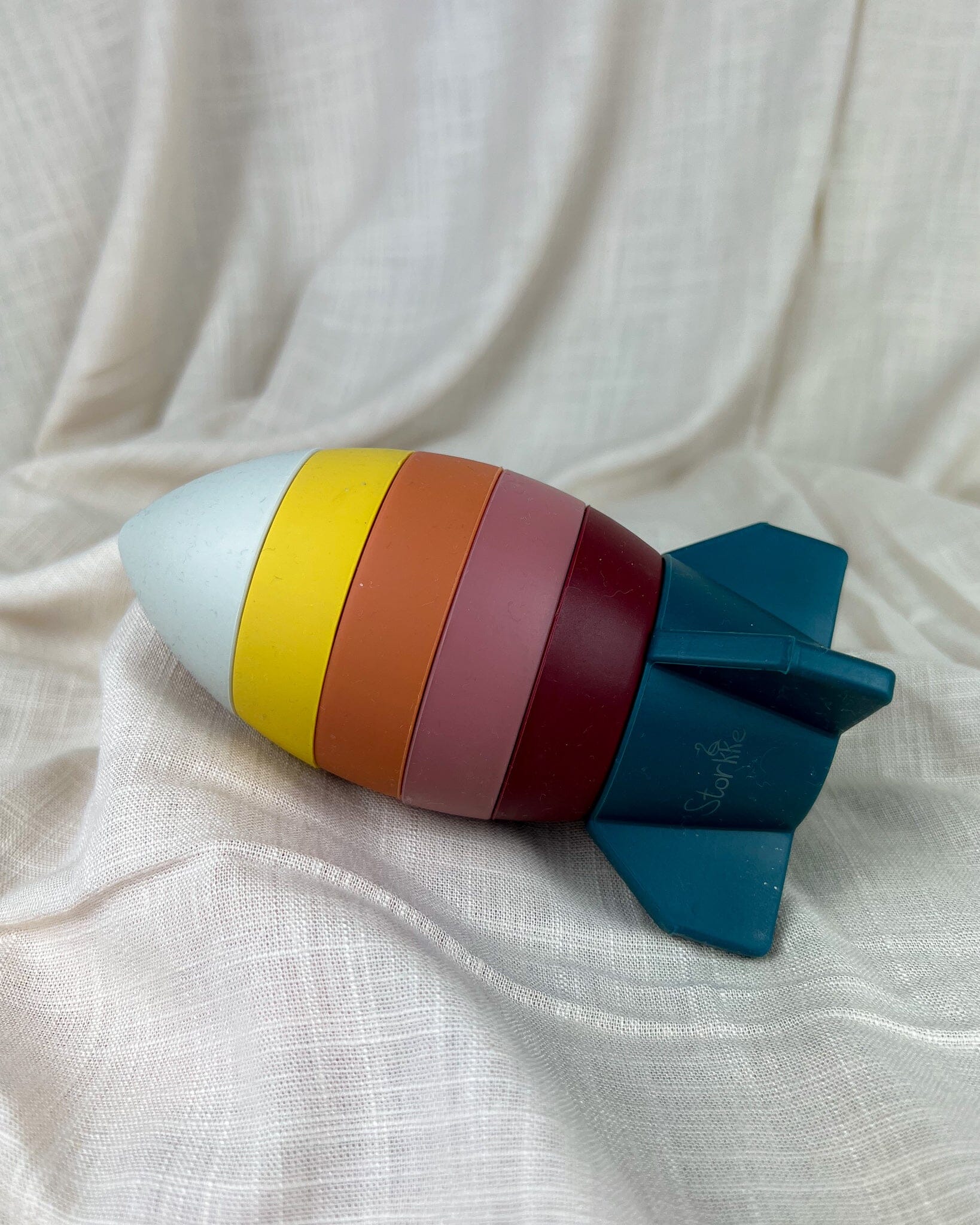 Silicone Baby Toys Rocket Stacker – Baby Stork