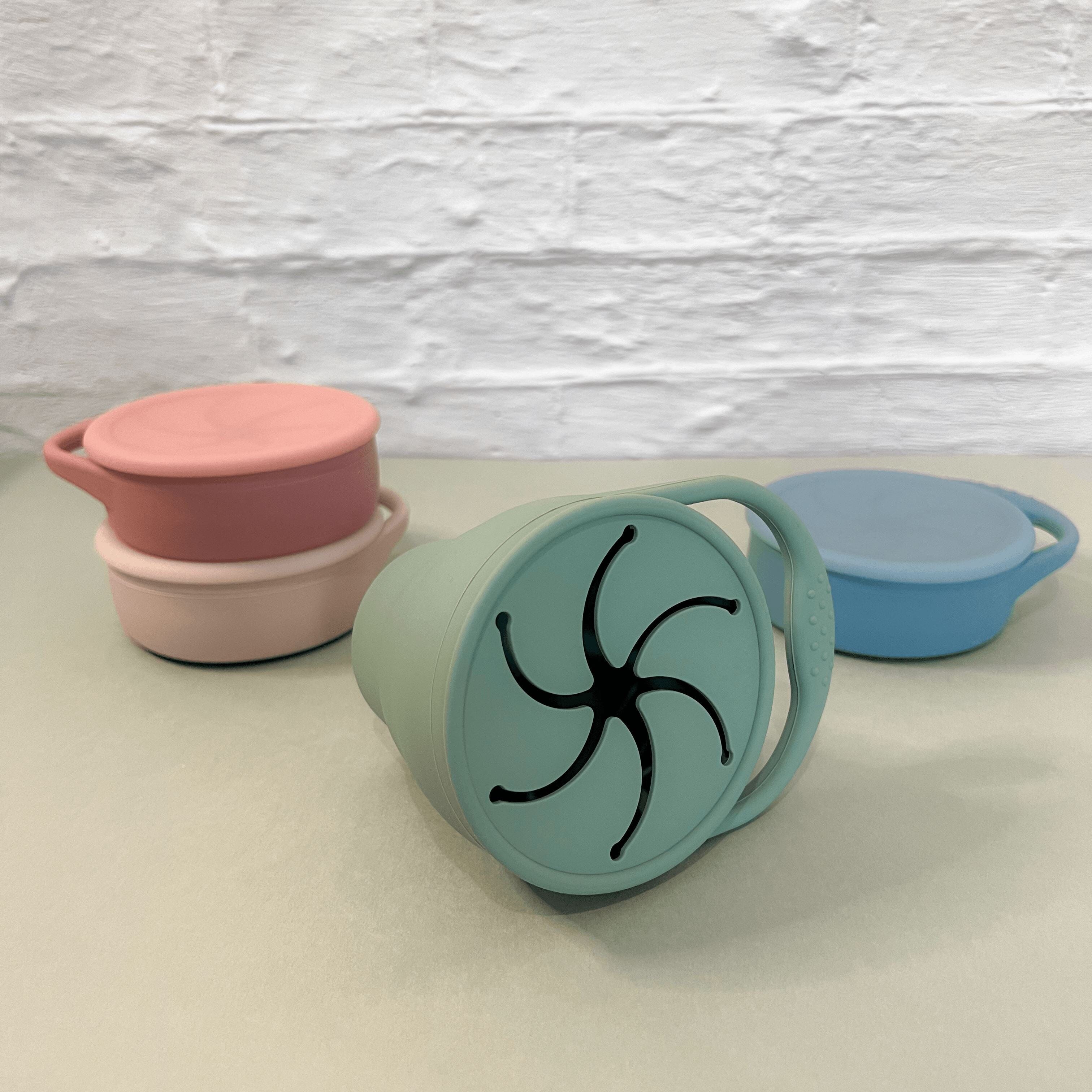 Silicone Snack Cups - Collapsible Snack Cup With Lid – Baby Stork